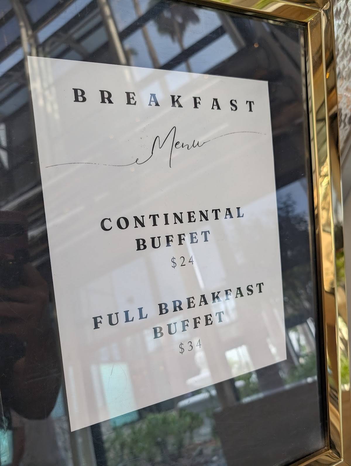 Menu at Cafe Sierra Seafood Buffet, Universal City