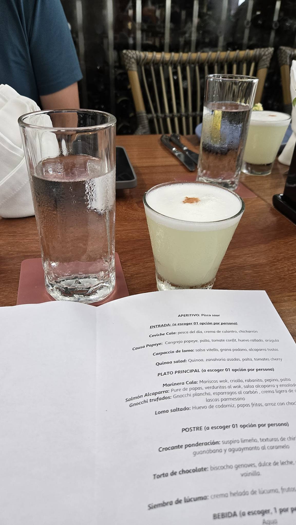 Carta de Cala Restaurante & Lounge, Barranco, Cto. de Playas