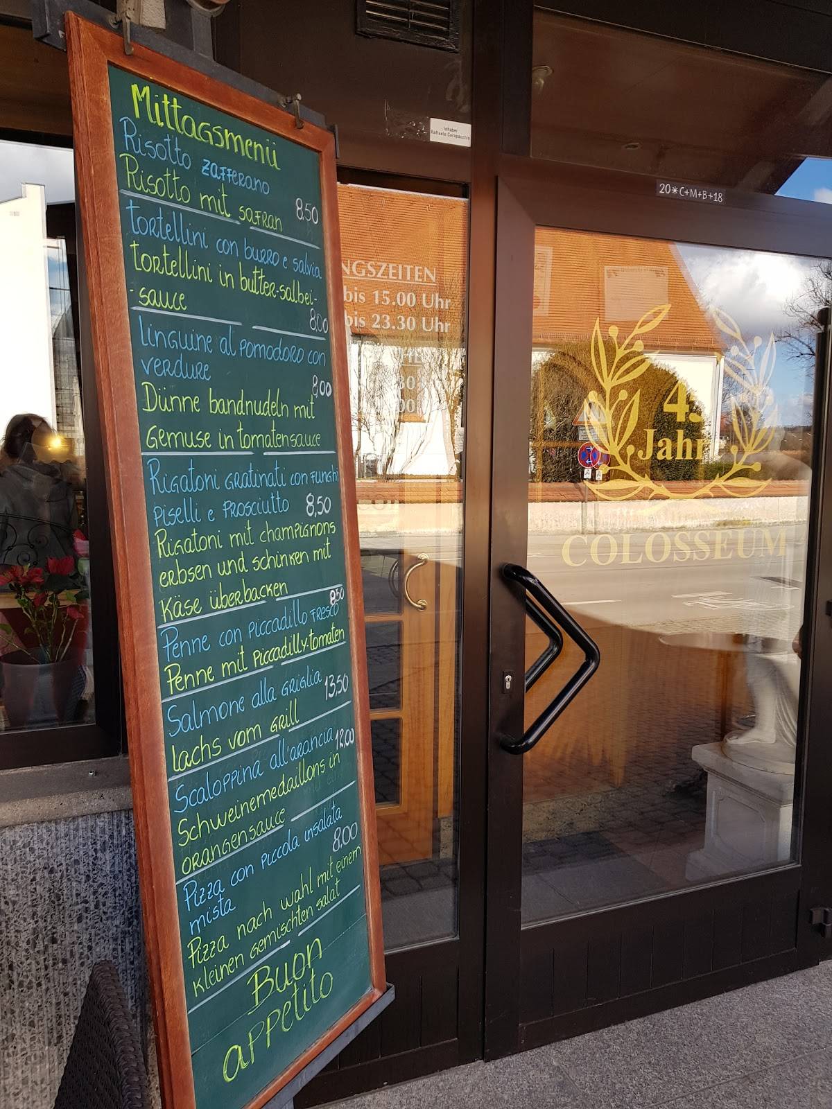 Speisekarte von Colosseum restaurant, Herrsching am Ammersee