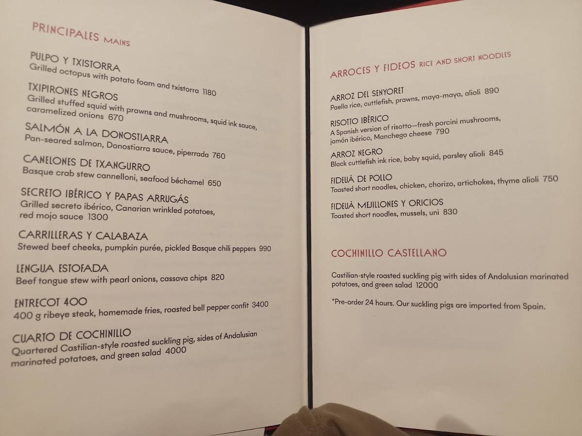 Menu at Deo Gracias restaurant, Quezon City