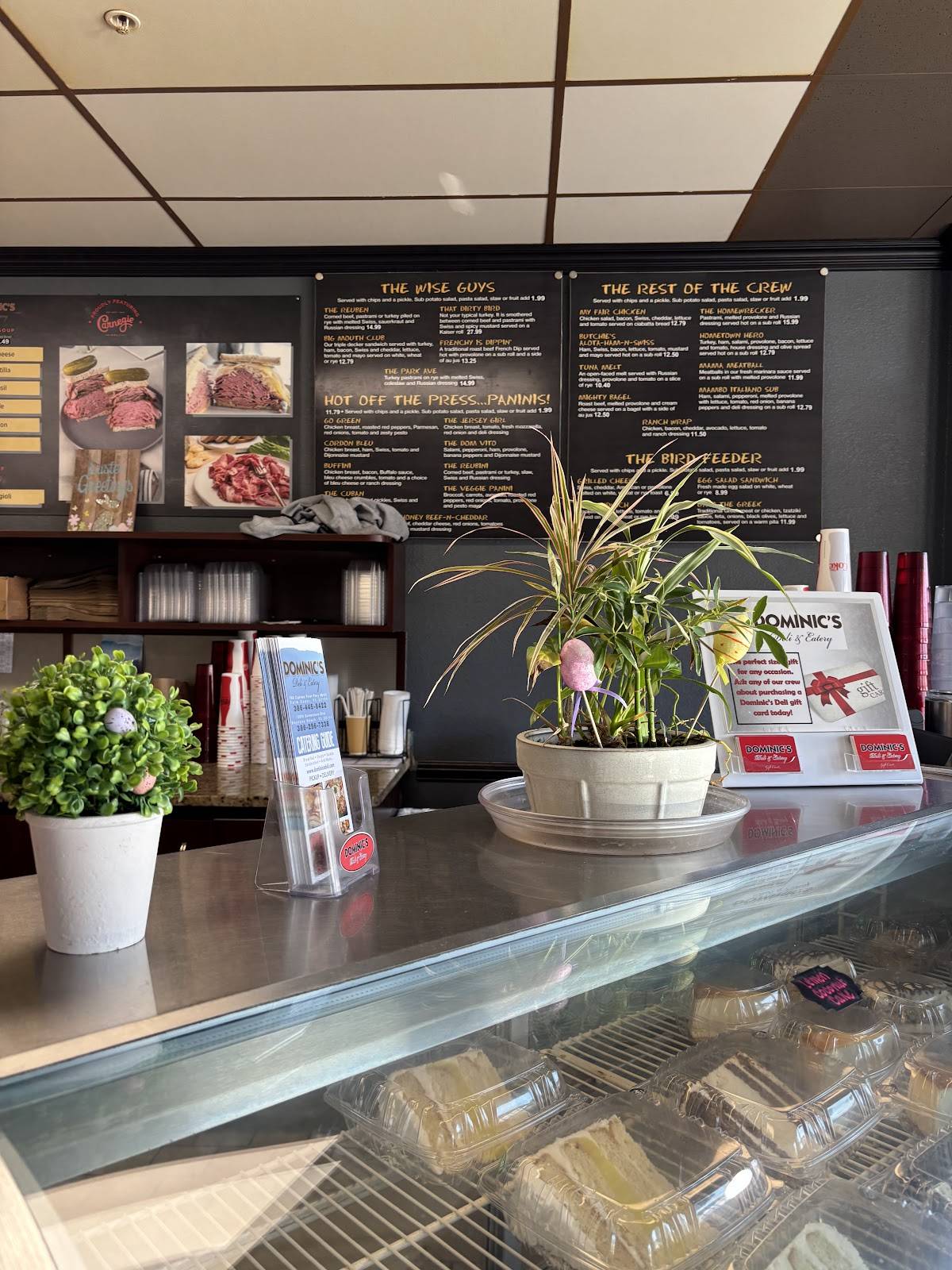 Menu at Dominics Deli restaurant, Palm Coast