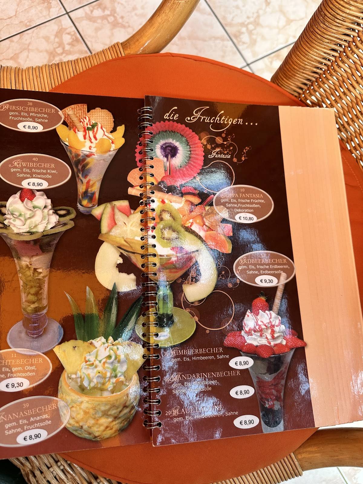 Eiscafe Venezia Markrohlitz Speisekarte