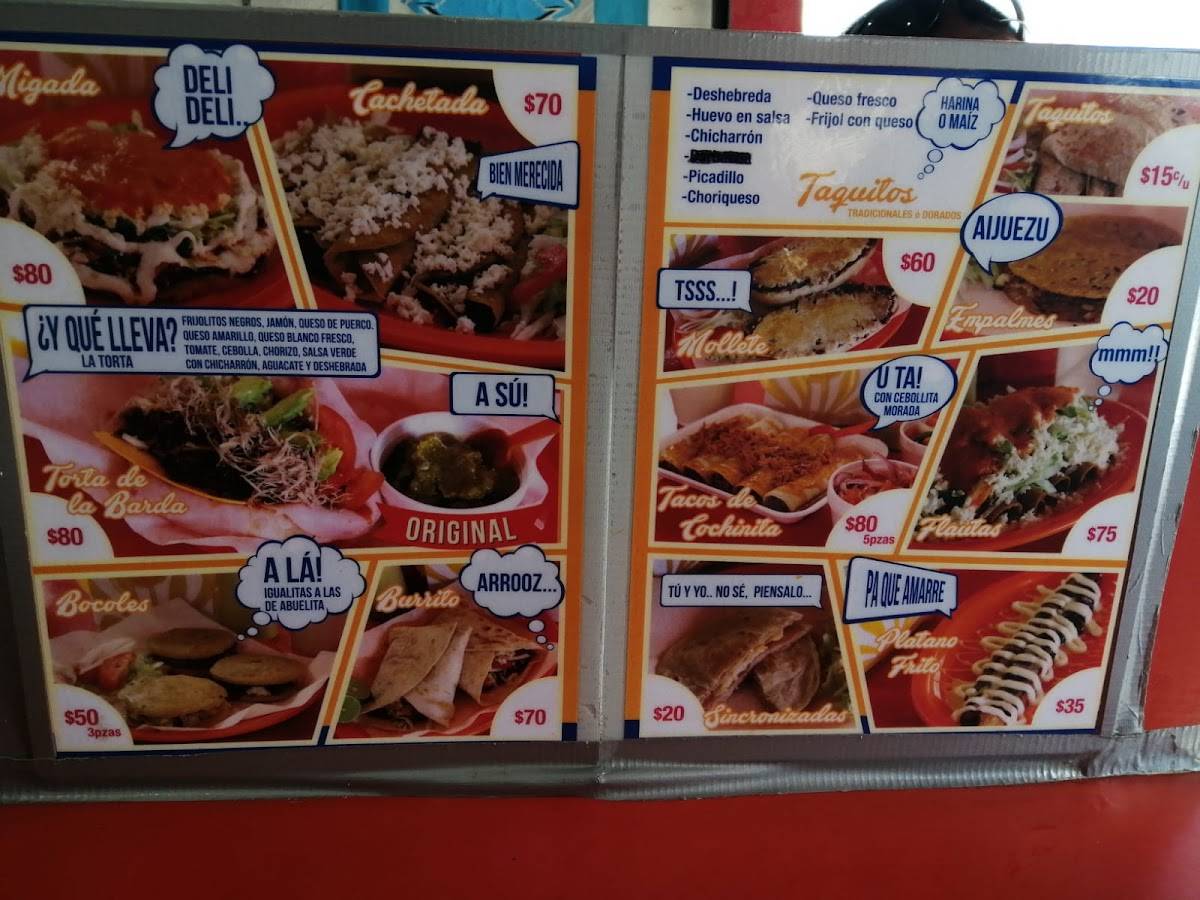 Carta del restaurante El Paisa del Tampico, Monterrey