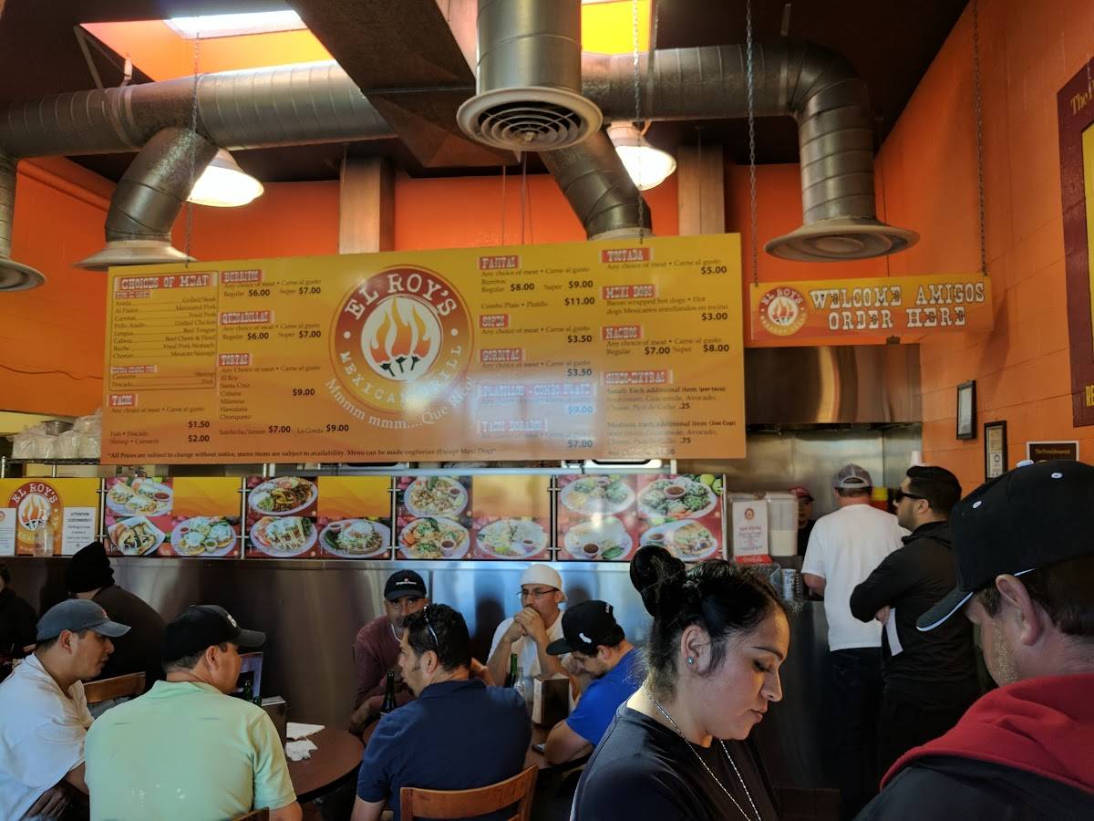 Menu at El Roy's Mexican Grill restaurant, Petaluma, 210 Edith St