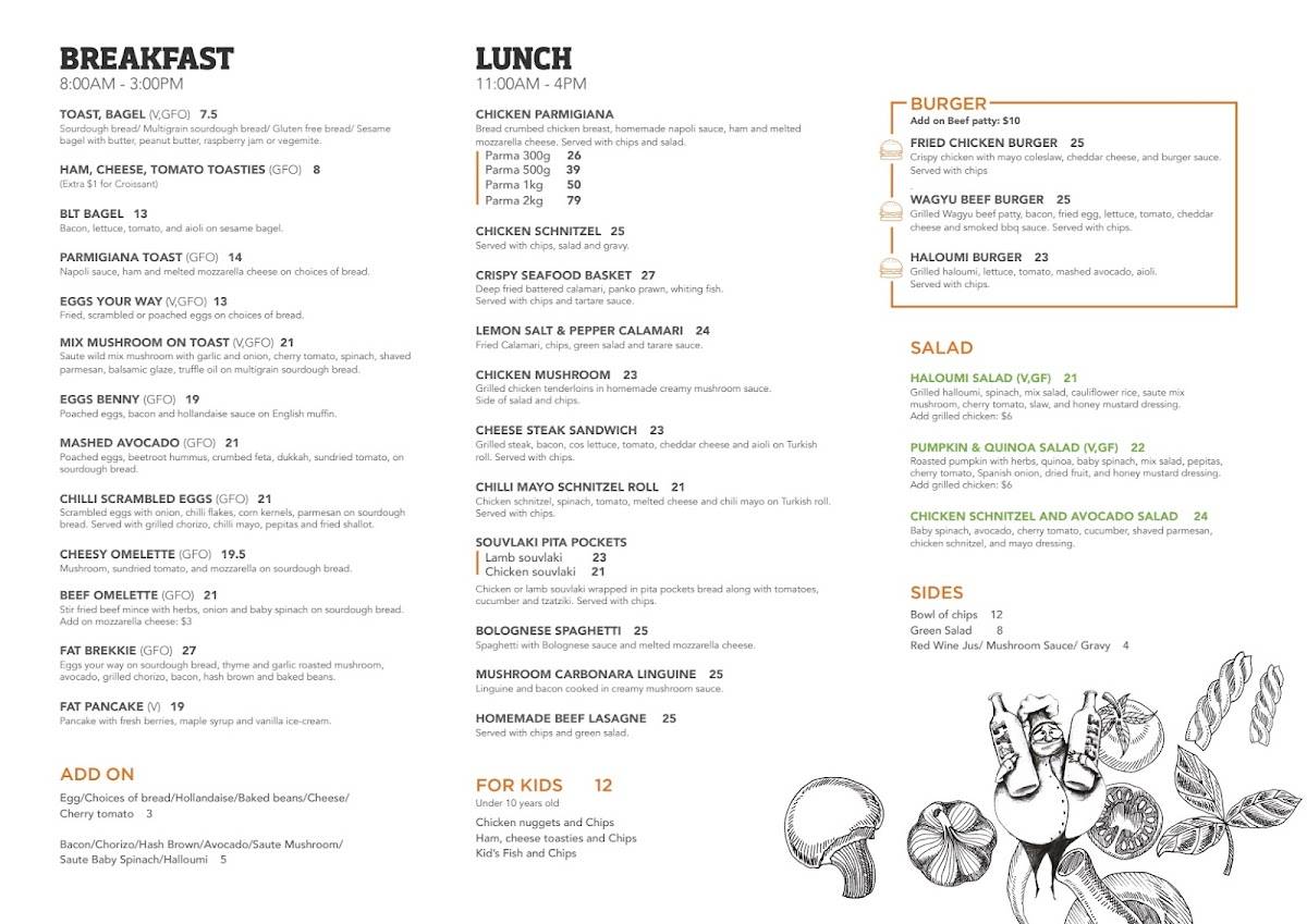 Menu at FAT CHEF Keilor East restaurant, Keilor East, Unit 16/235 ...