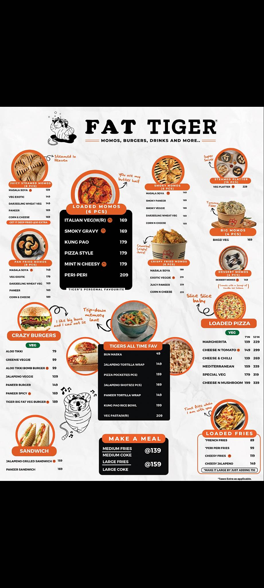 Menu at Fat Tiger - C-Scheme Jaipur, Jaipur