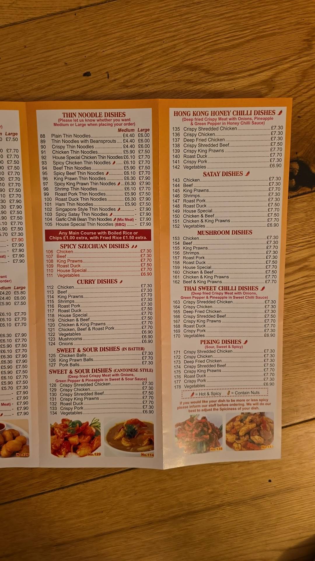 Menu at Fortune House fast food, Cellardyke