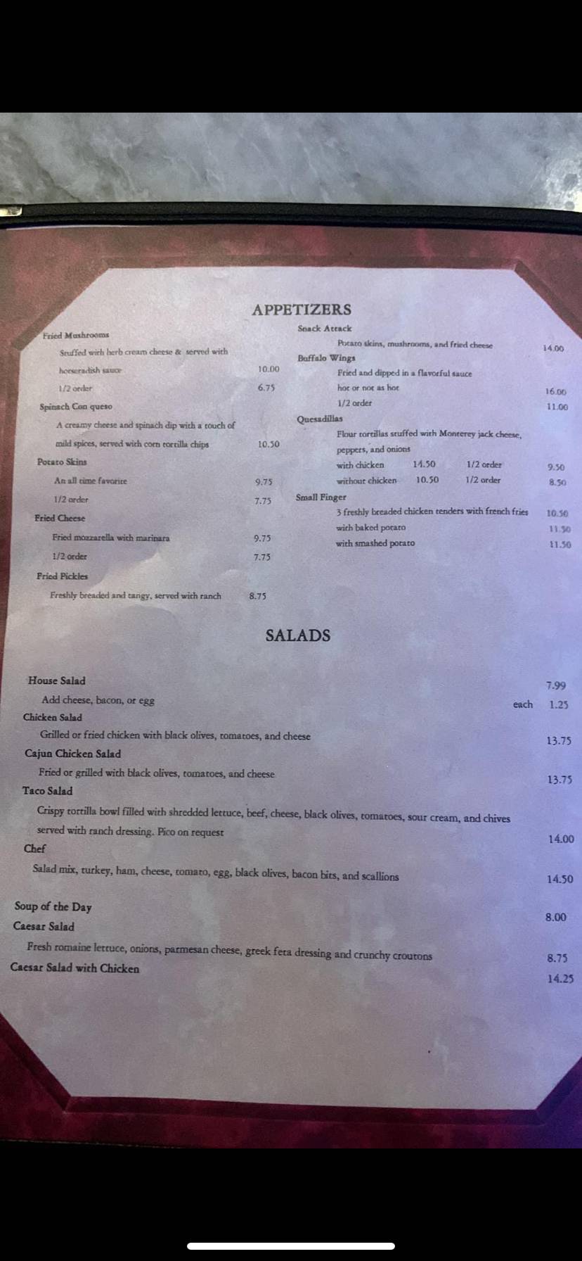 Menu at Fresh Market Restaurant, Paris