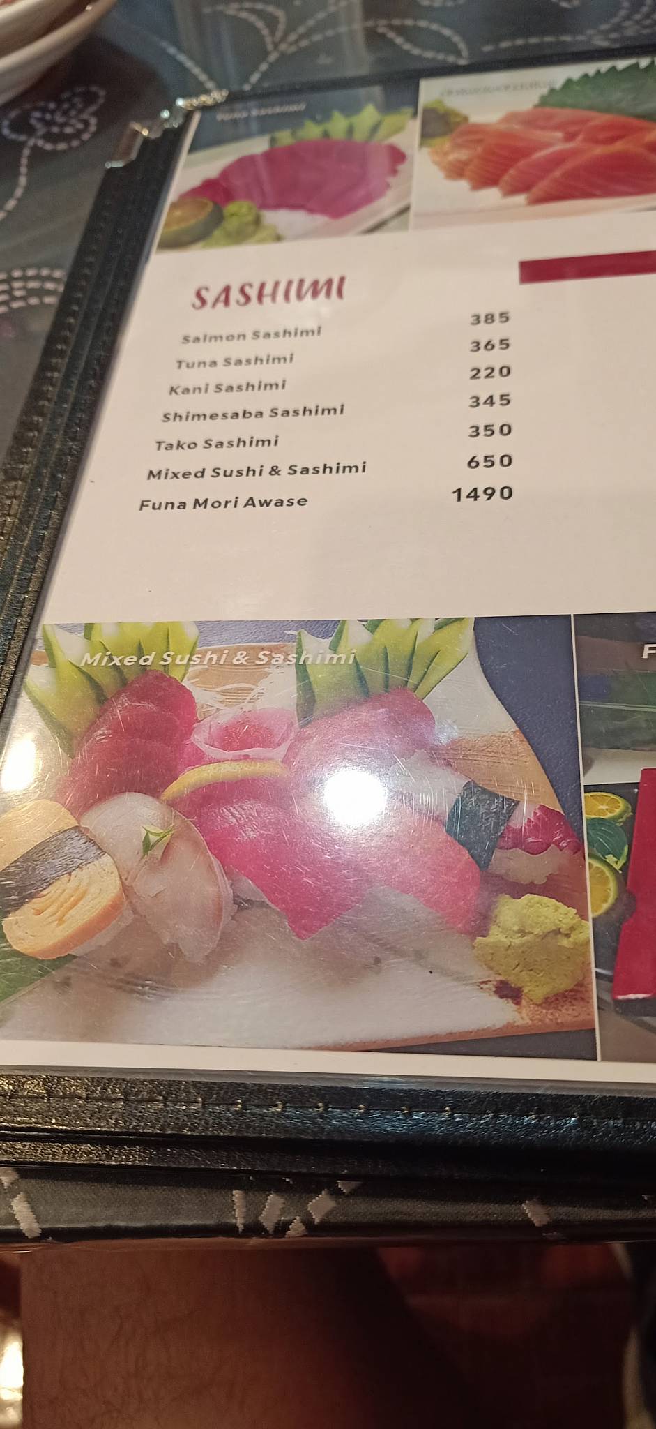 Menu at GanChan Japanese Restaurant, Malolos