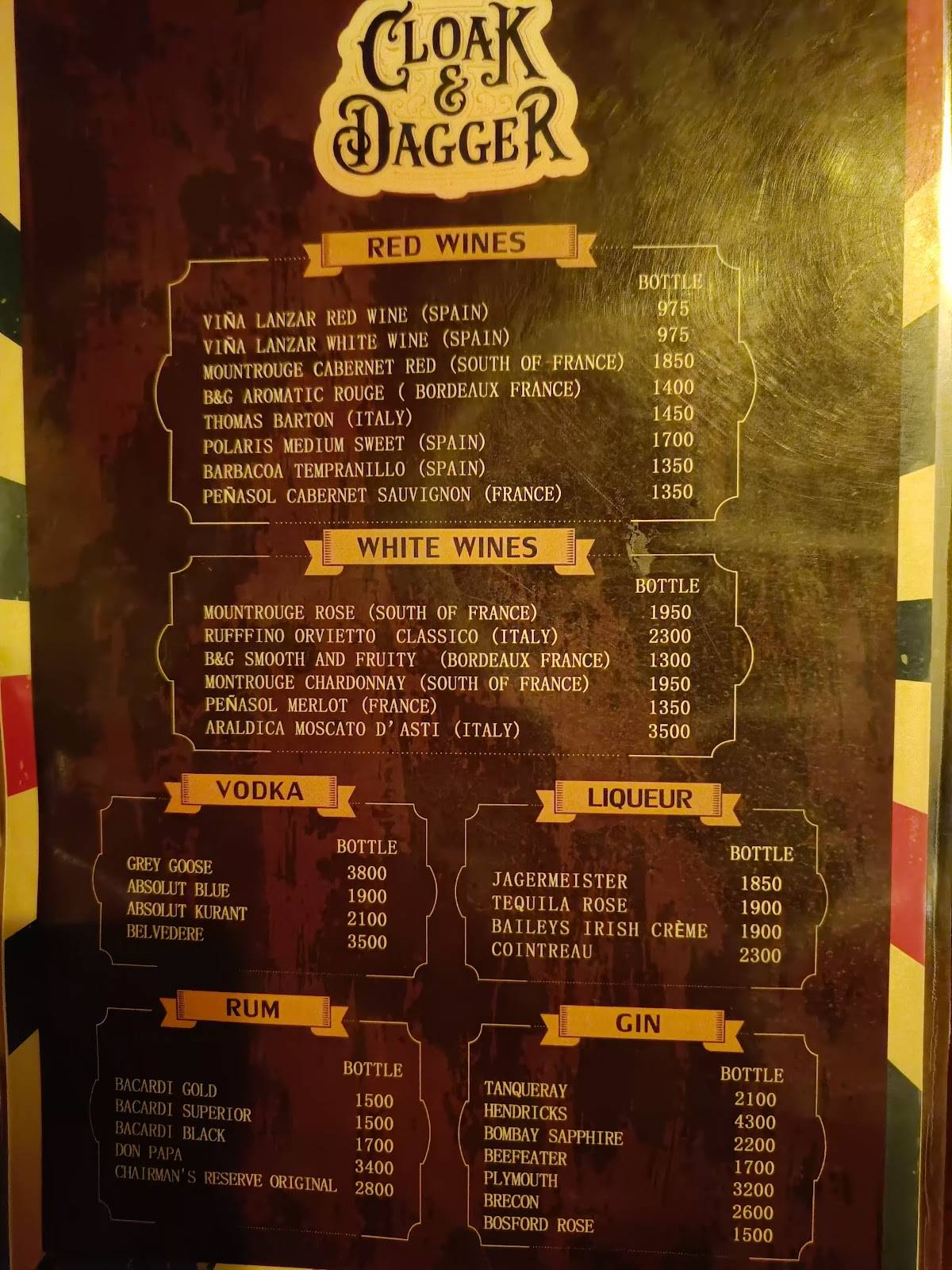 Menu at Geluk Gentri restaurant, Quezon City, 77 Banawe St