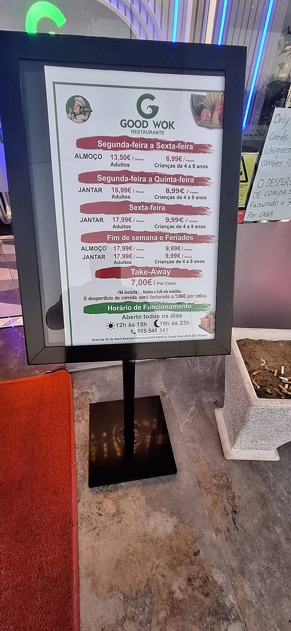 Menu at Good Wok restaurant, Amora