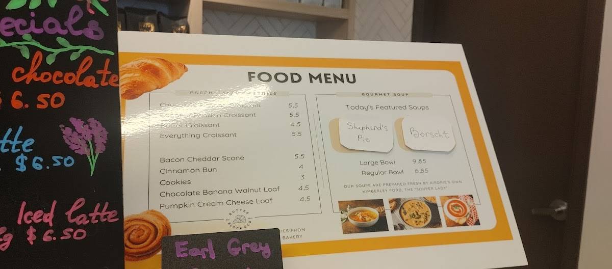Menu at Ground Press Coffee & Books, Airdrie