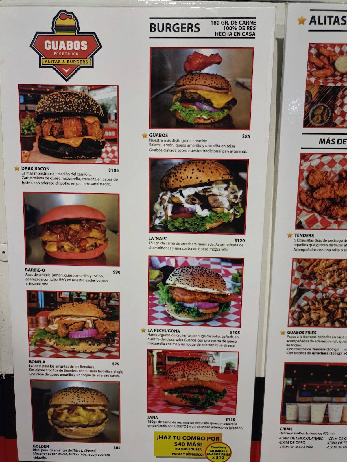 Carta del restaurante Guabos Foodtruck, Apodaca, Estardo Guajardo 408