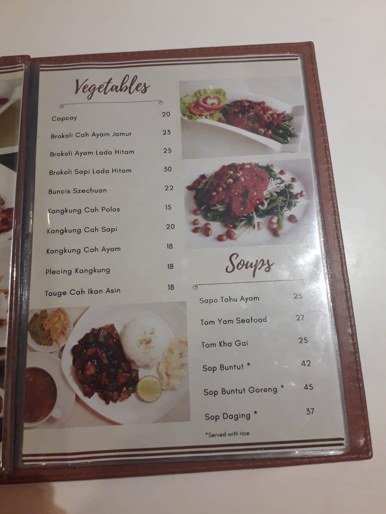 Menu at Hoya Bakery & Resto, Padang, Jl. Raya Indarung-Rimbo Datar