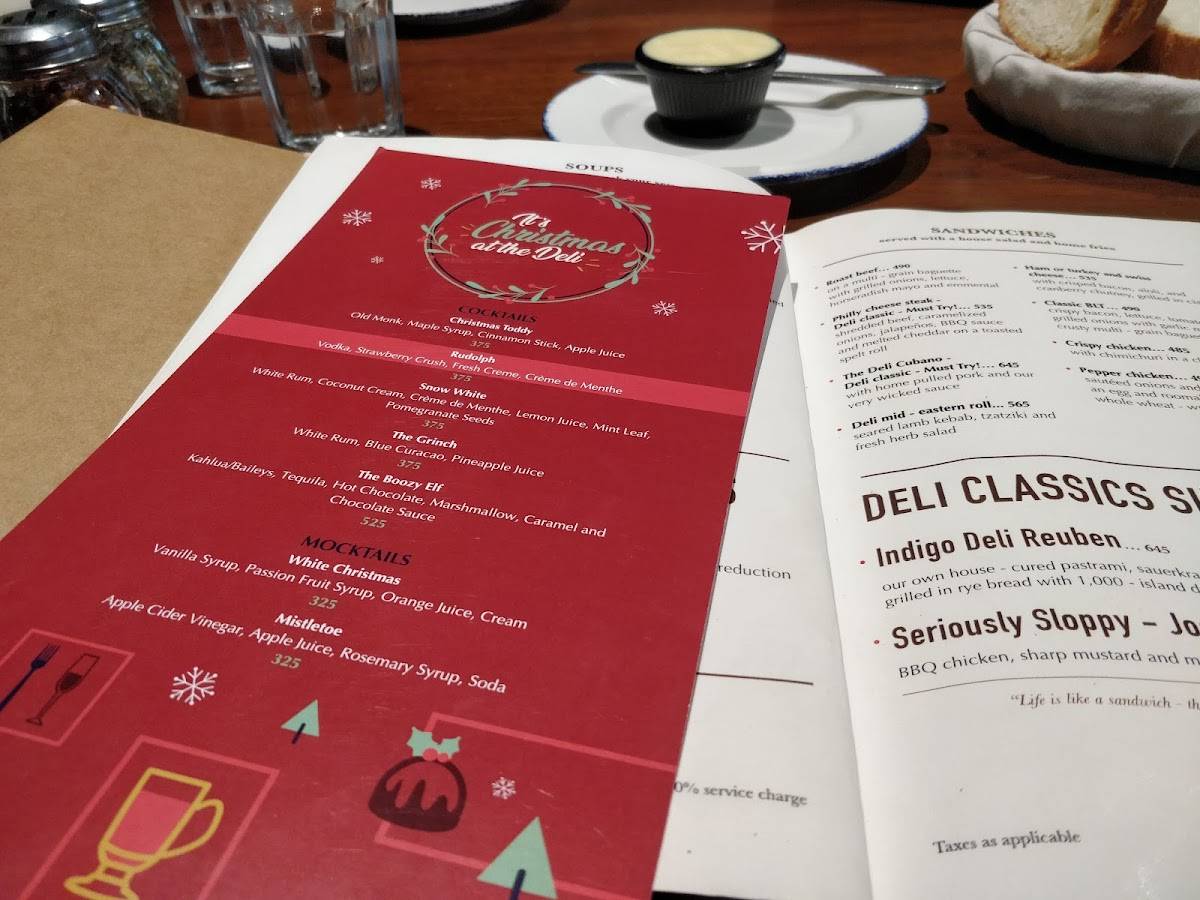 Menu at Indigo Delicatessen, Pune, Level 3