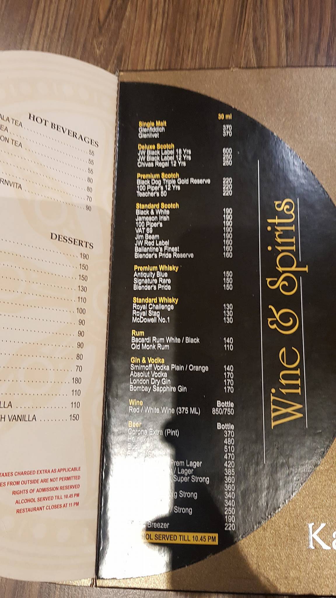 Menu at Kalinga Restaurant, Jodhpur, Near