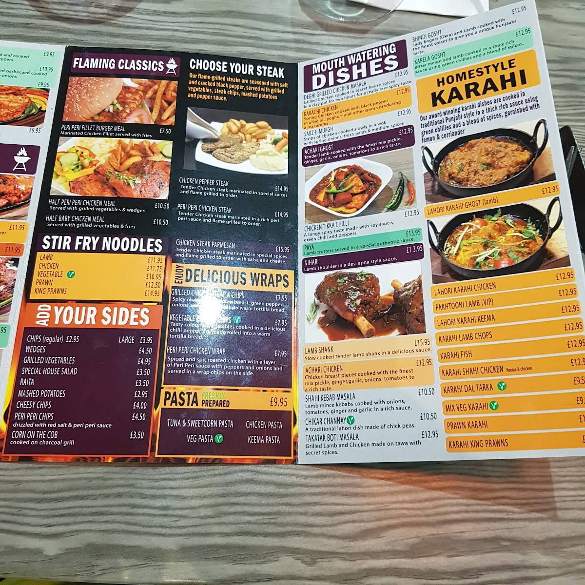Menu at Kebabish Original Blackburn restaurant, Blackburn