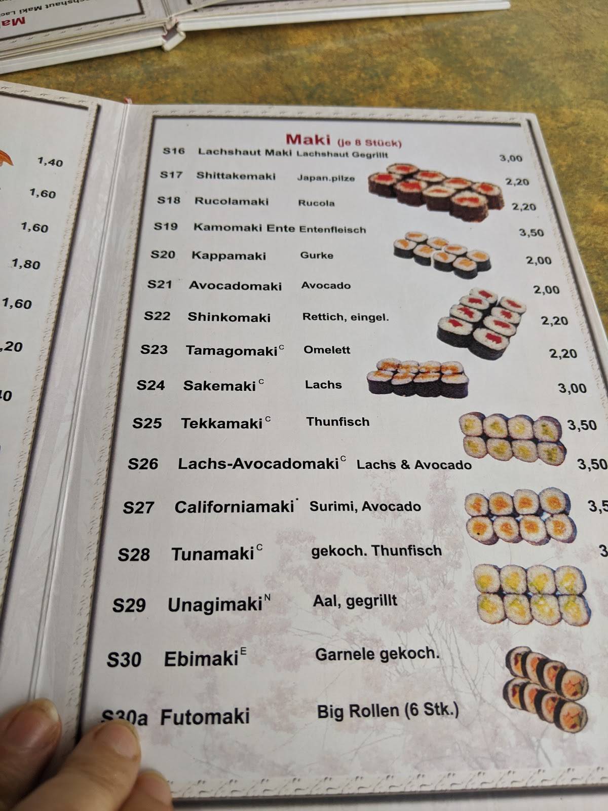 Speisekarte von Kikko Grill und Sushi restaurant, Berlin