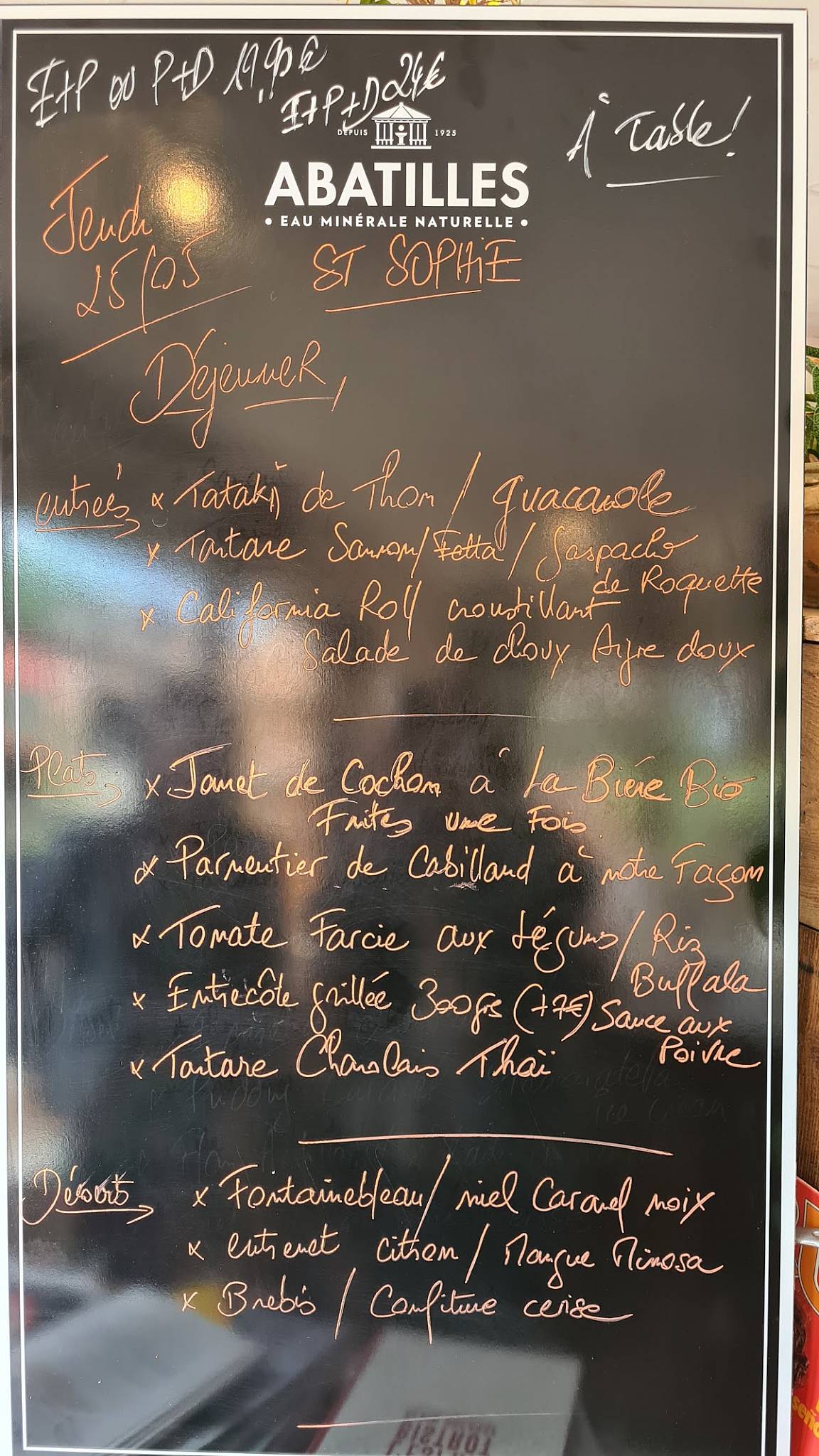 Menu au Le Bistrot chez Louis restaurant, Latresne