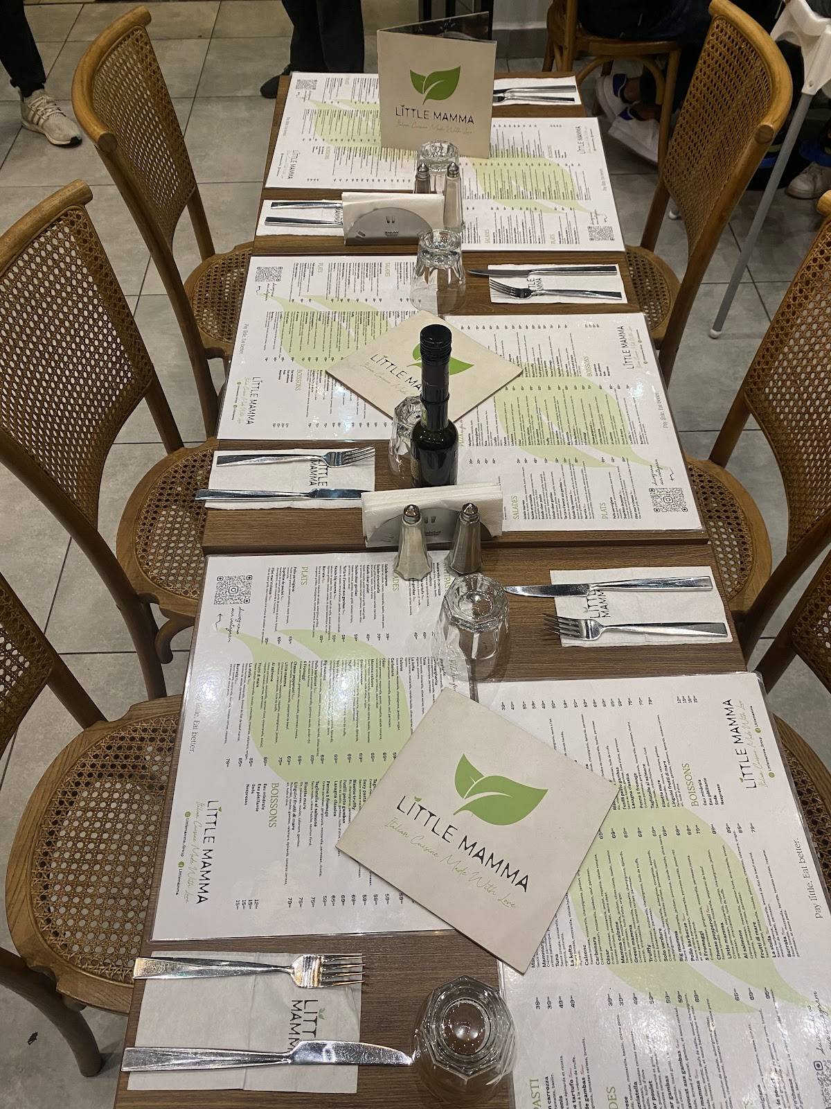 Menu at Little Mamma 2 Mars restaurant, Casablanca