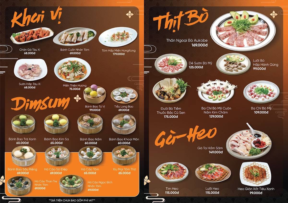 Menu at Long Wang - Lẩu Hấp Thủy Nhiệt Hồng Kông - 11 Phạm Ngọc Thạch ...
