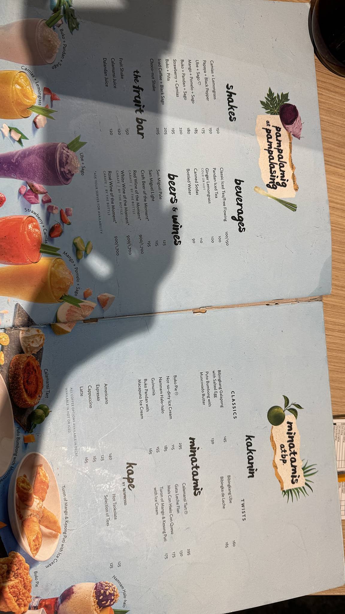 Menu at Manam - Gateway Mall 2 restaurant, Quezon City