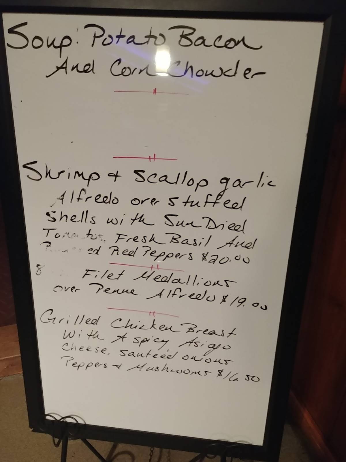 Menu at Maple On the Lake restaurant, East Berne