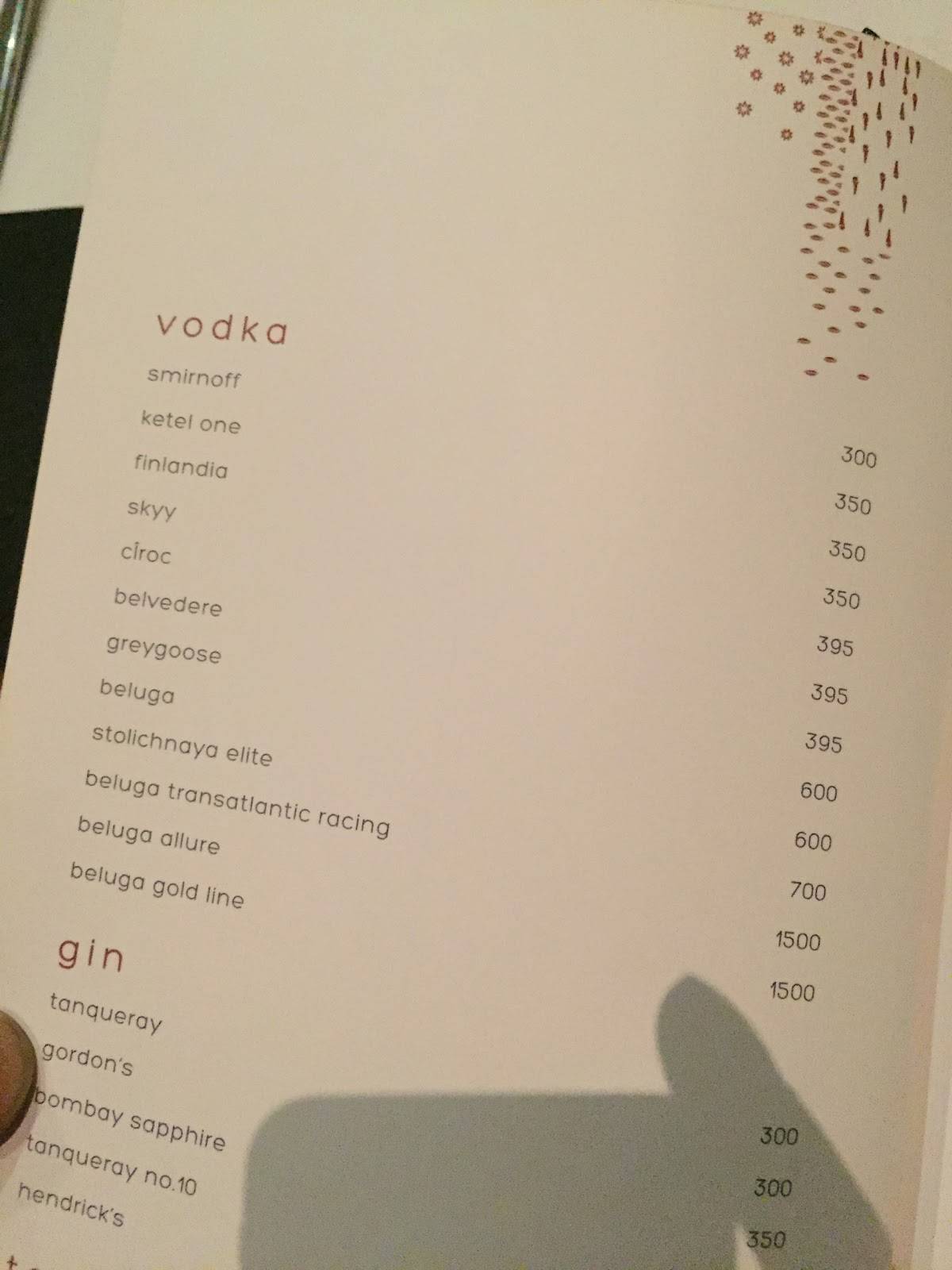 Menu at Masala Library by Jiggs Kalra, New Delhi, New Delhi, 21A