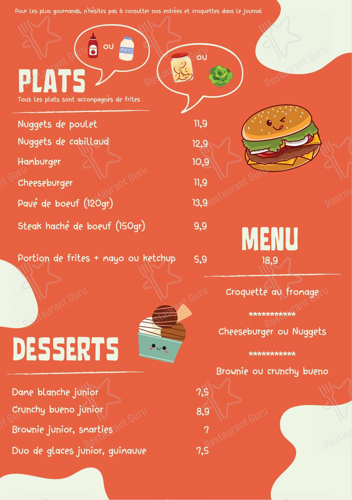 Menu au Restaurant Maximus Mons, Mons, Chau. de Binche 34