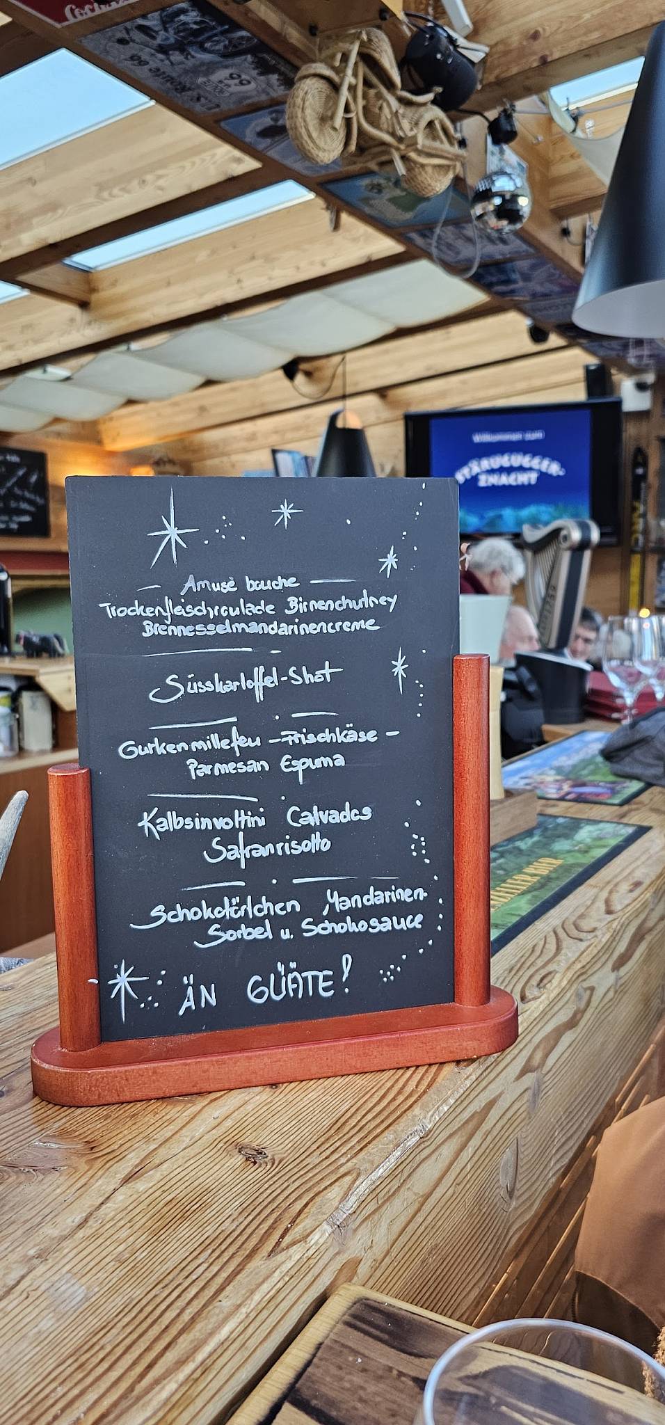 Speisekarte von Restaurant Moosalp, Törbel