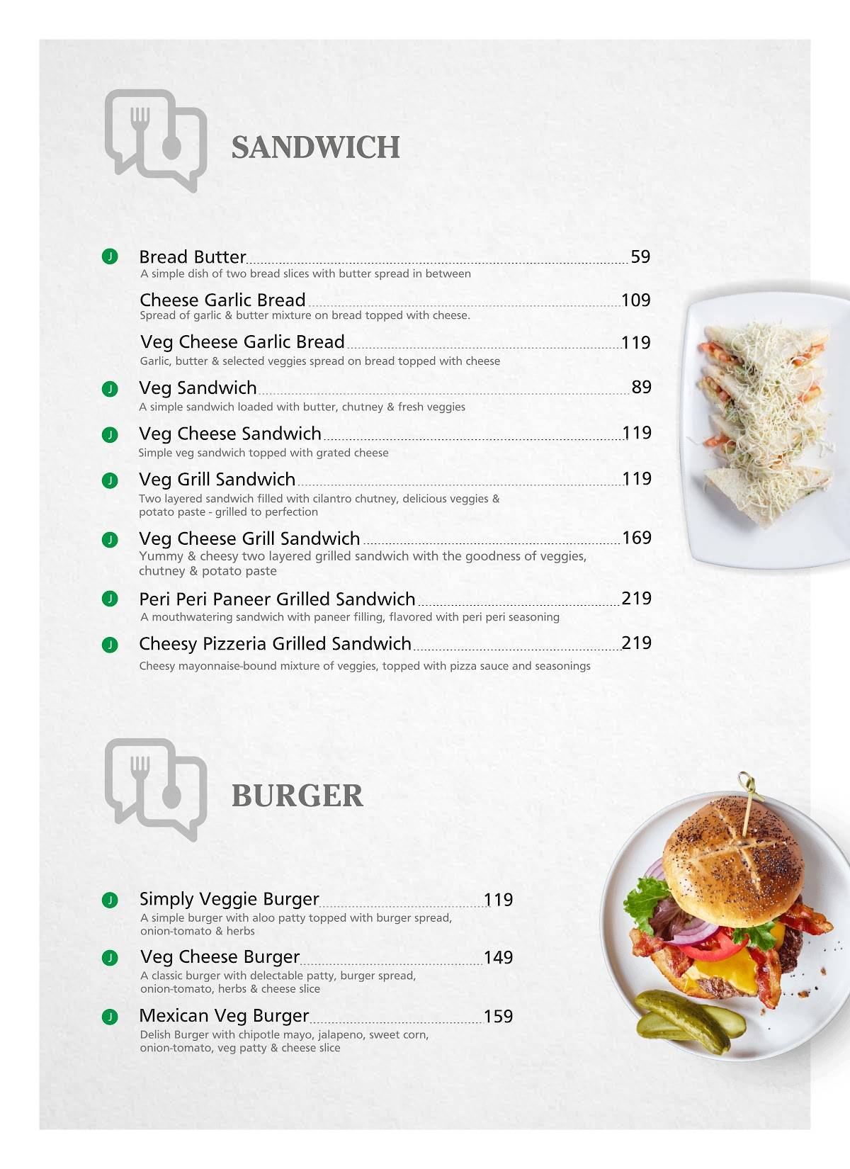 Menu at Munch N More, Surat