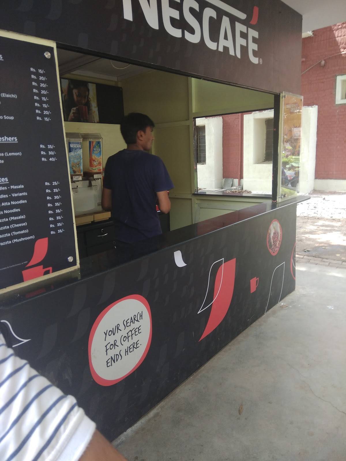 Menu at Nescafe, Vadodara