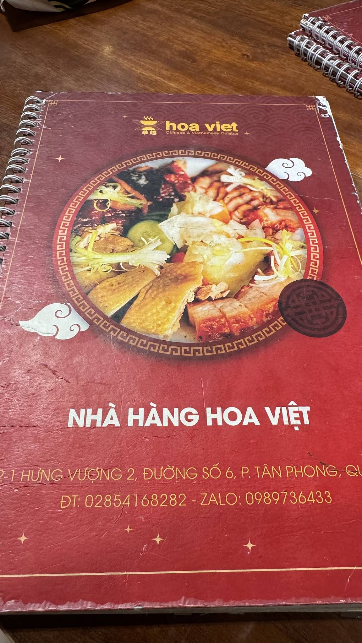 Menu at Nhà hàng Hoa Việt restaurant, Ho Chi Minh City, 1 Đường số 6