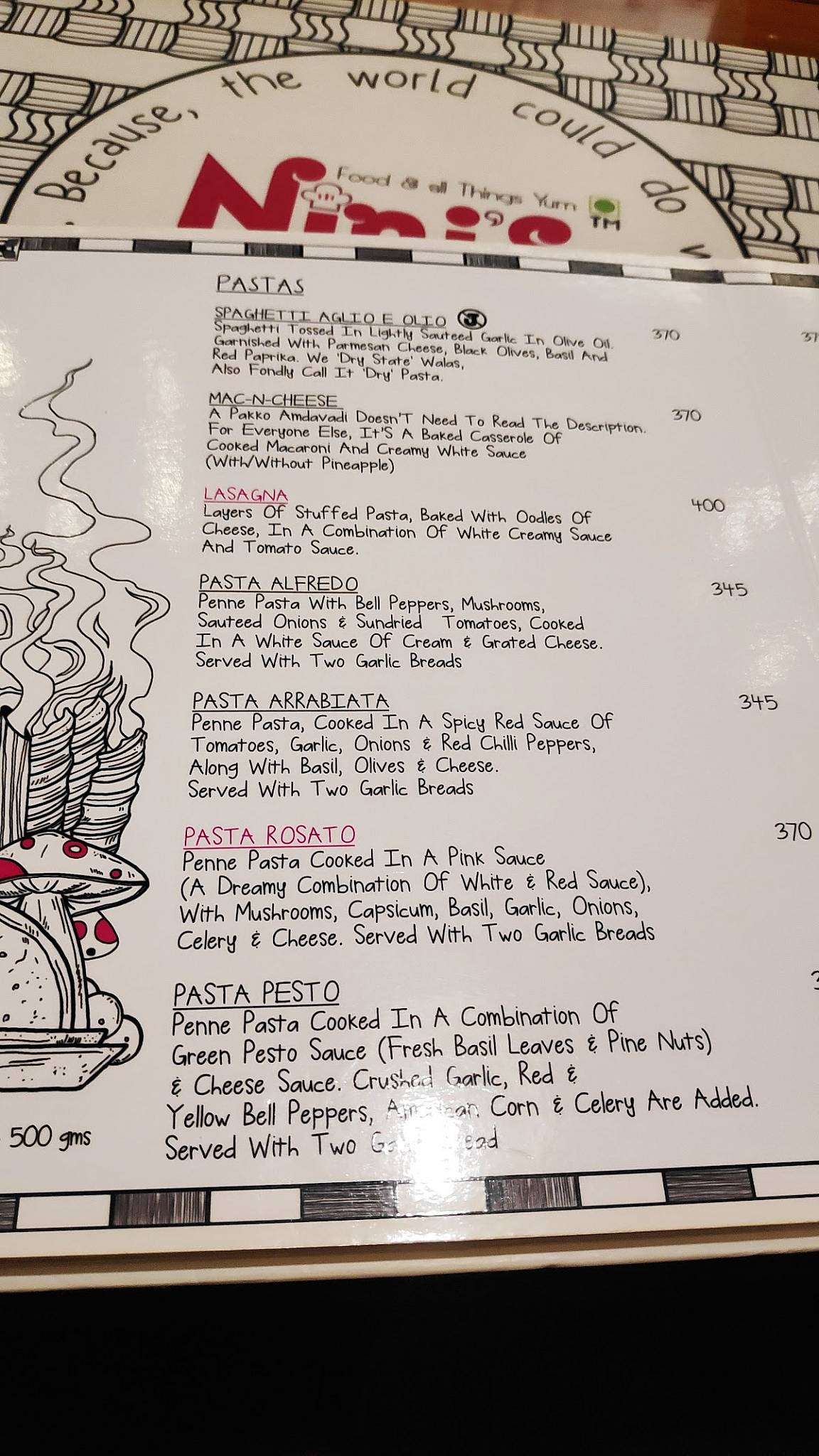 Menu at Nini's Kitchen, Ahmedabad, 9/C