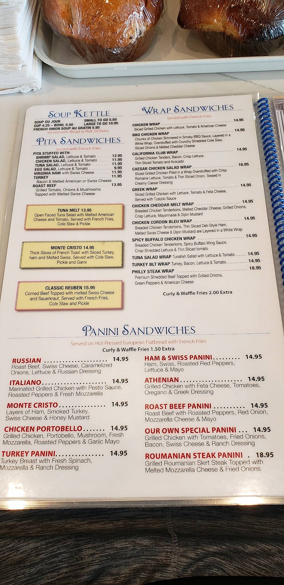 Menu at Oasis Diner restaurant, New York City, Flatbush Ave