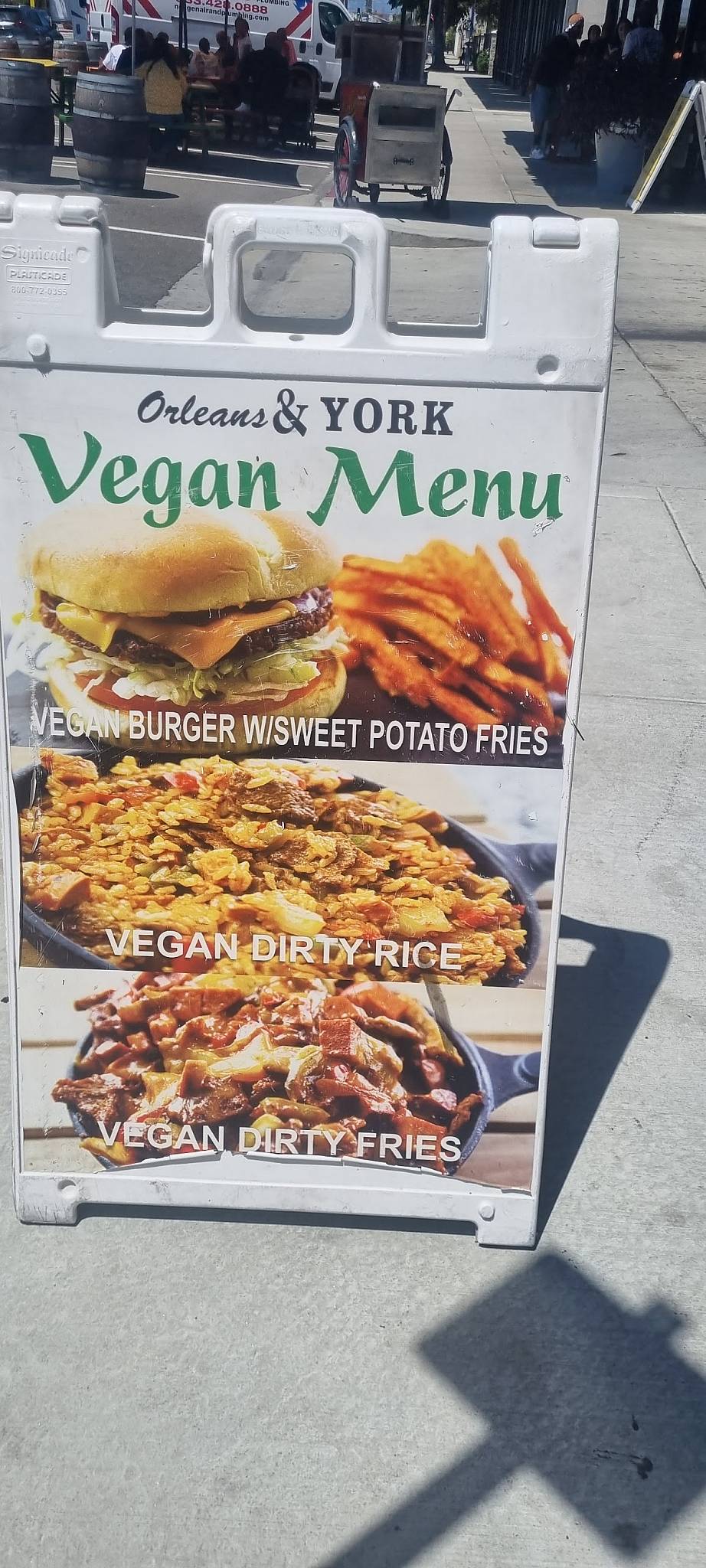 Menu at Orleans & York Crenshaw restaurant, Los Angeles, Crenshaw Blvd