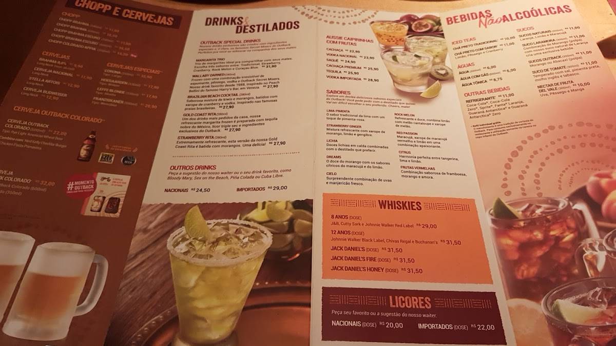 Menu em Restaurante Outback Steakhouse, Porto Alegre, 300 - Anexo Luc ...