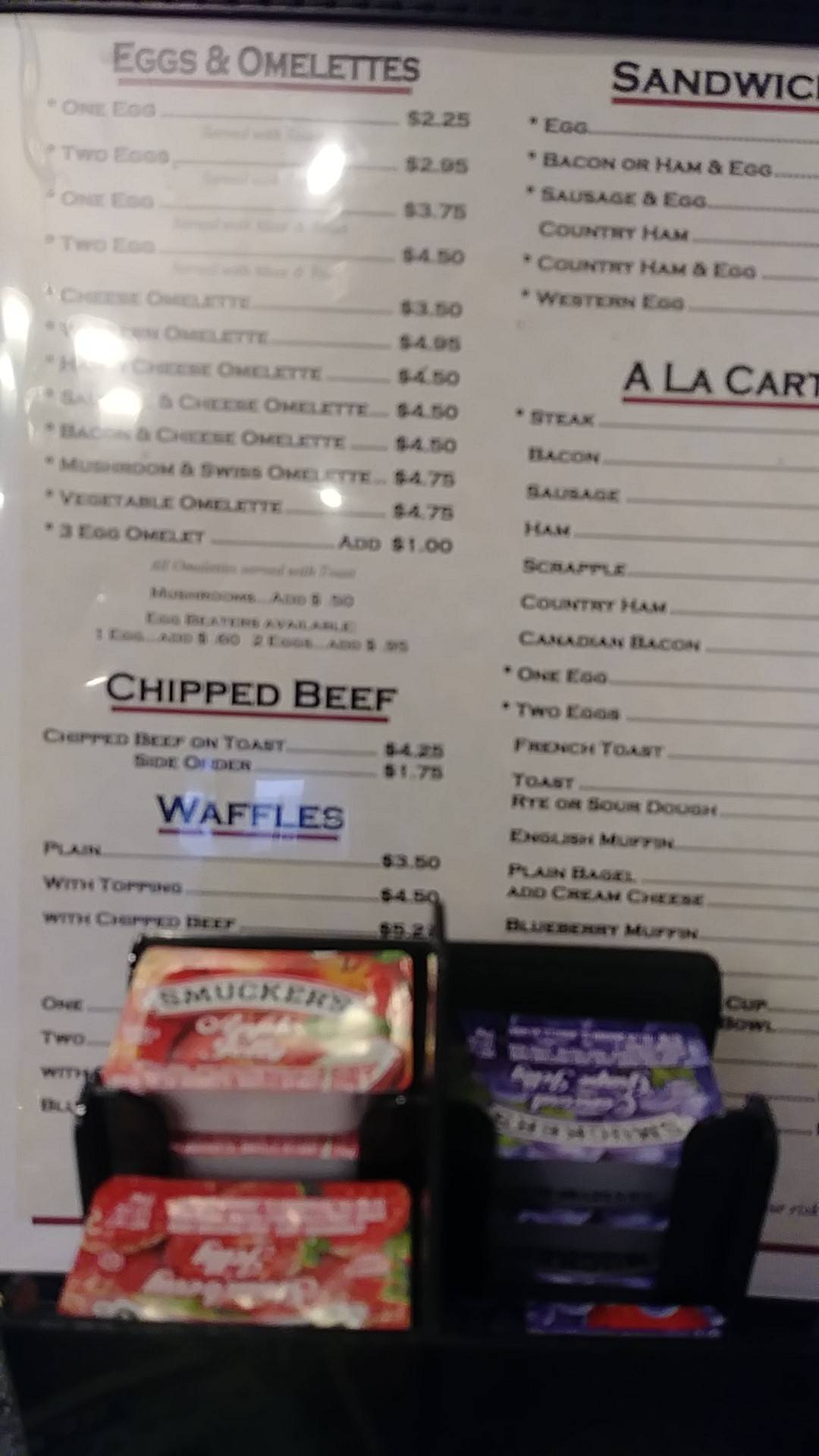 Menu at Parlor House restaurant, Waynesboro