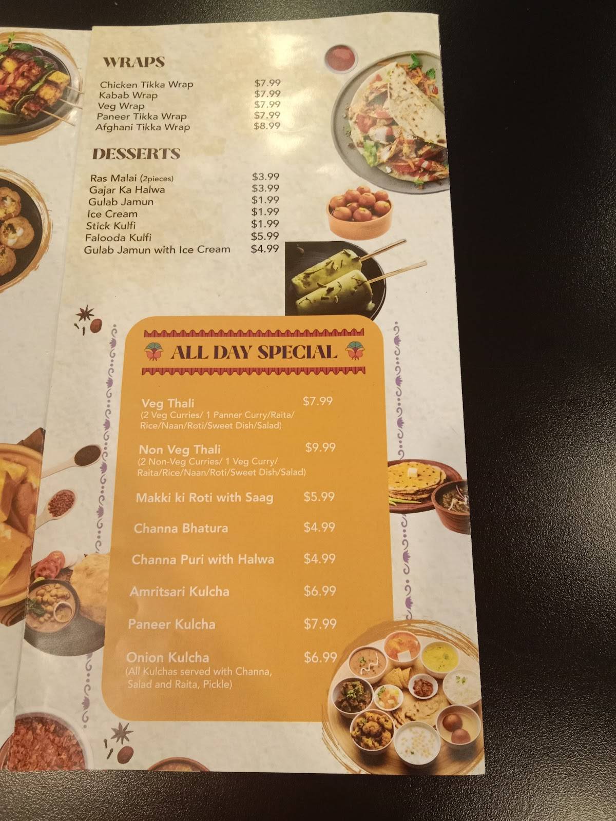 Menu at Pure Punjabi Sweets And Restaurant, Mississauga