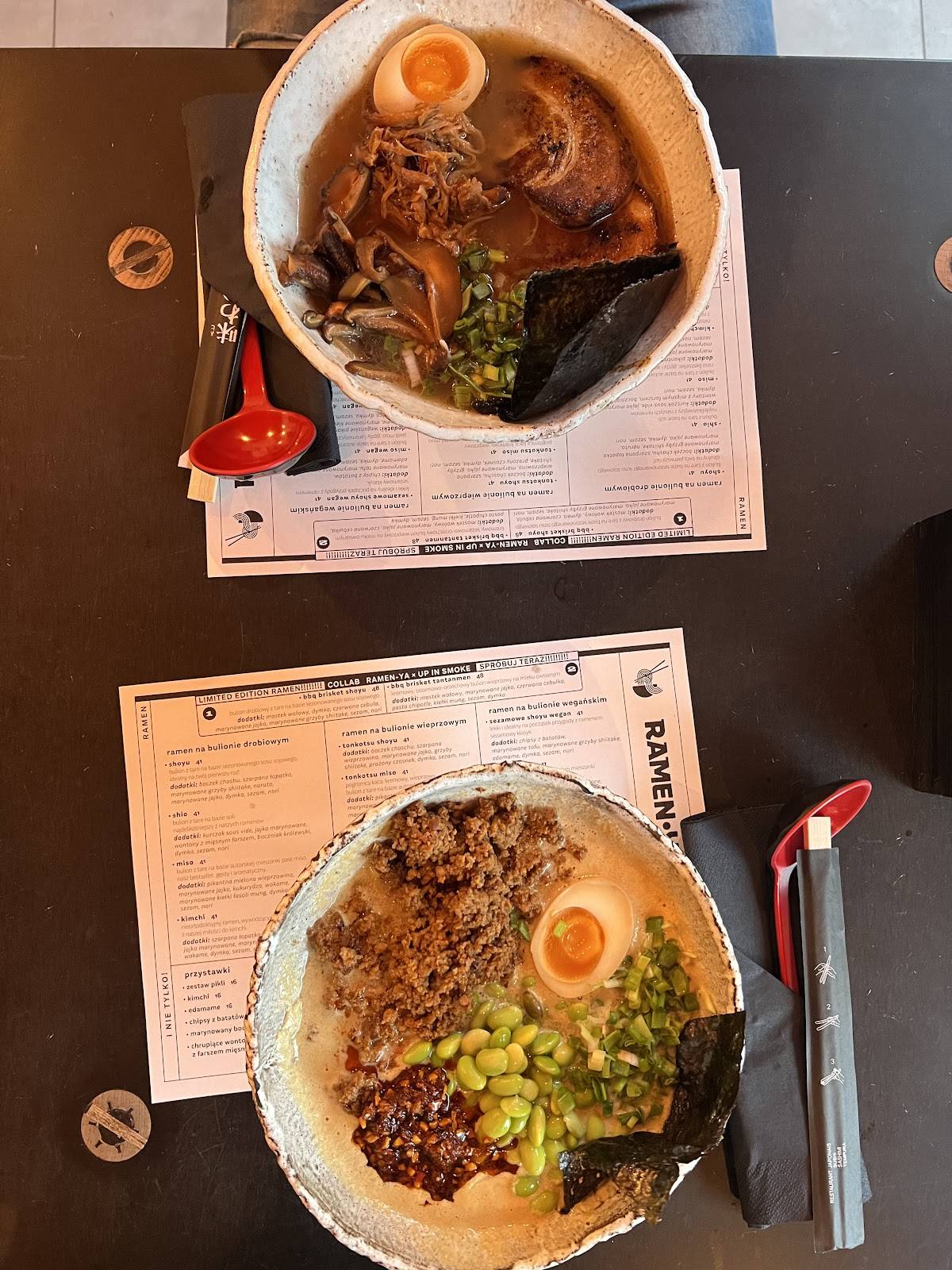 Carta del restaurante Ramen-Ya, Poznań, Poznańska 1