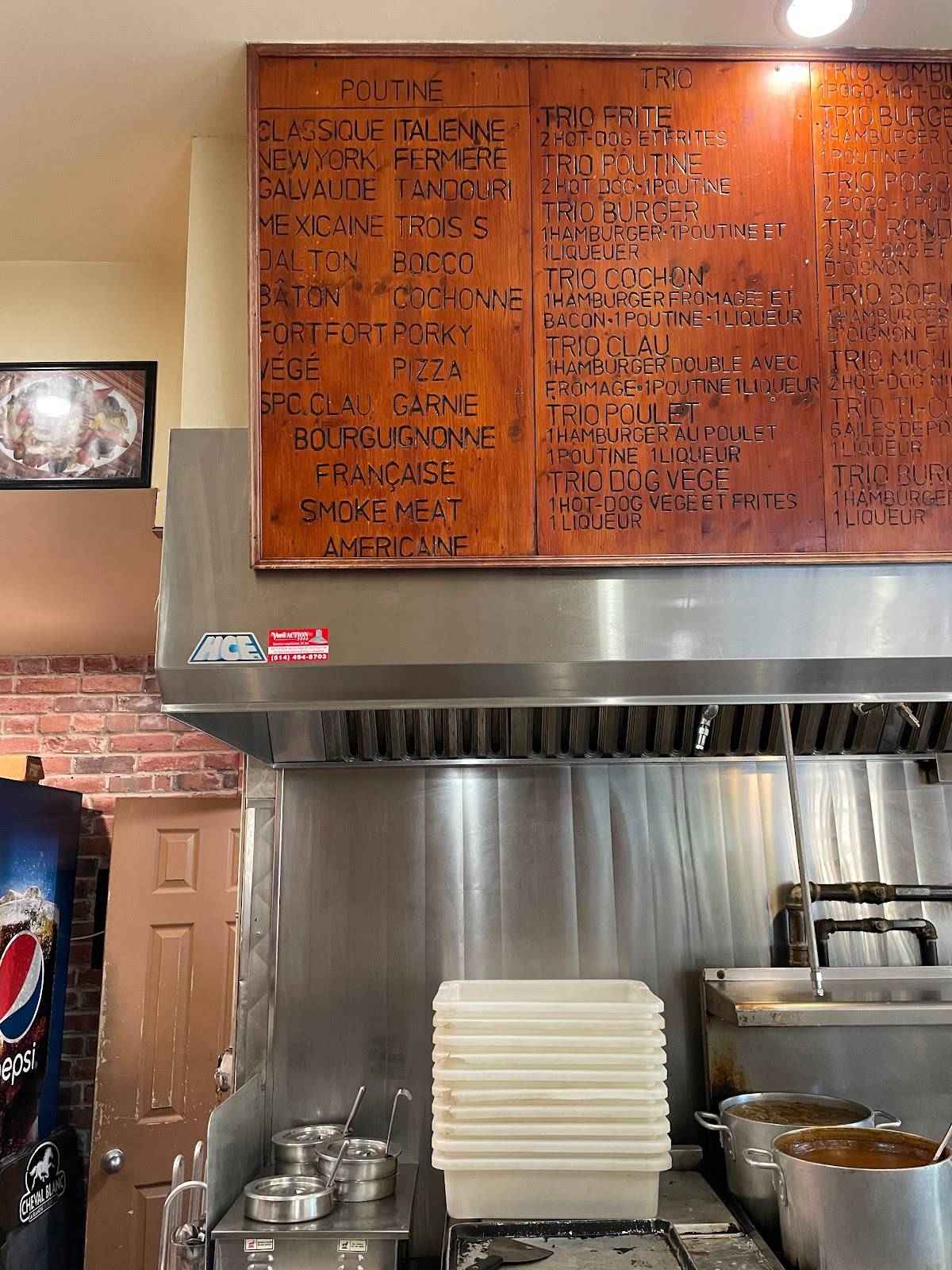 Menu at Restaurant Chez Claudette, Montréal