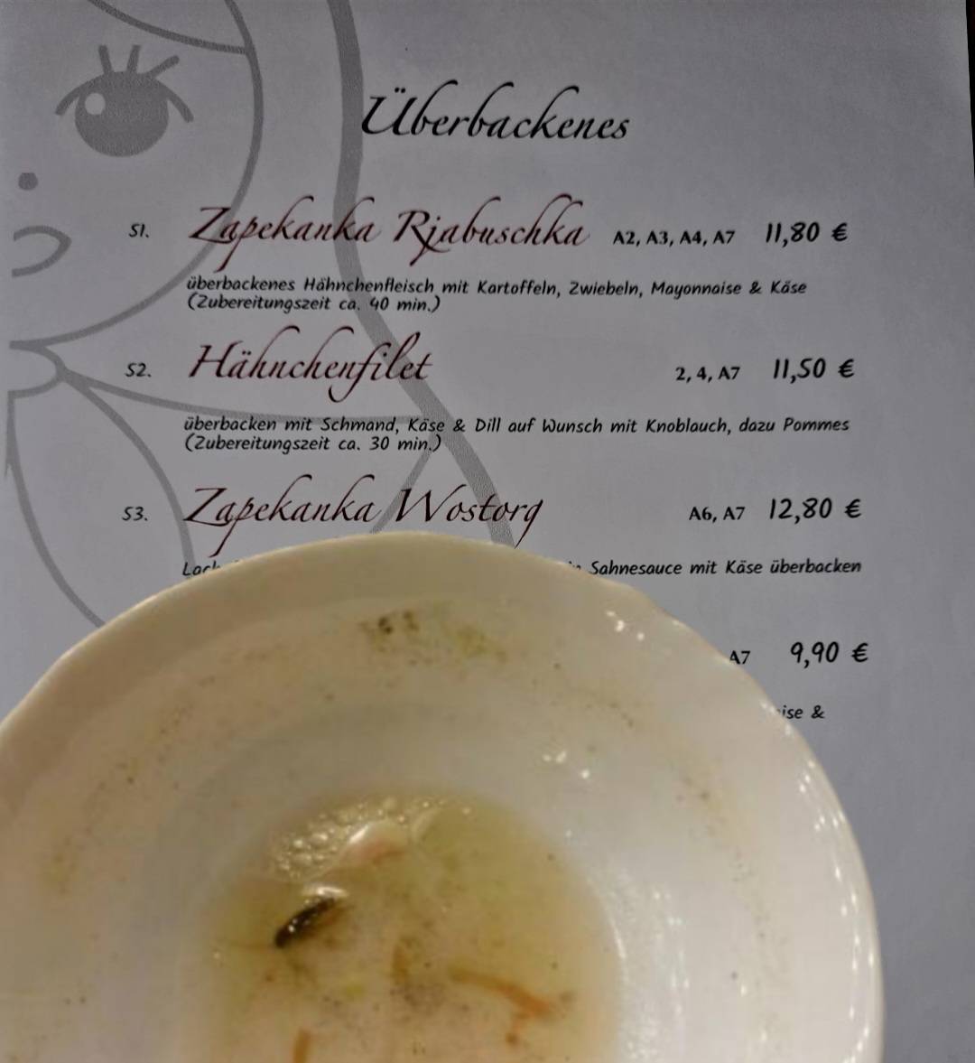 Speisekarte von Restaurant Rodina, Mittweida