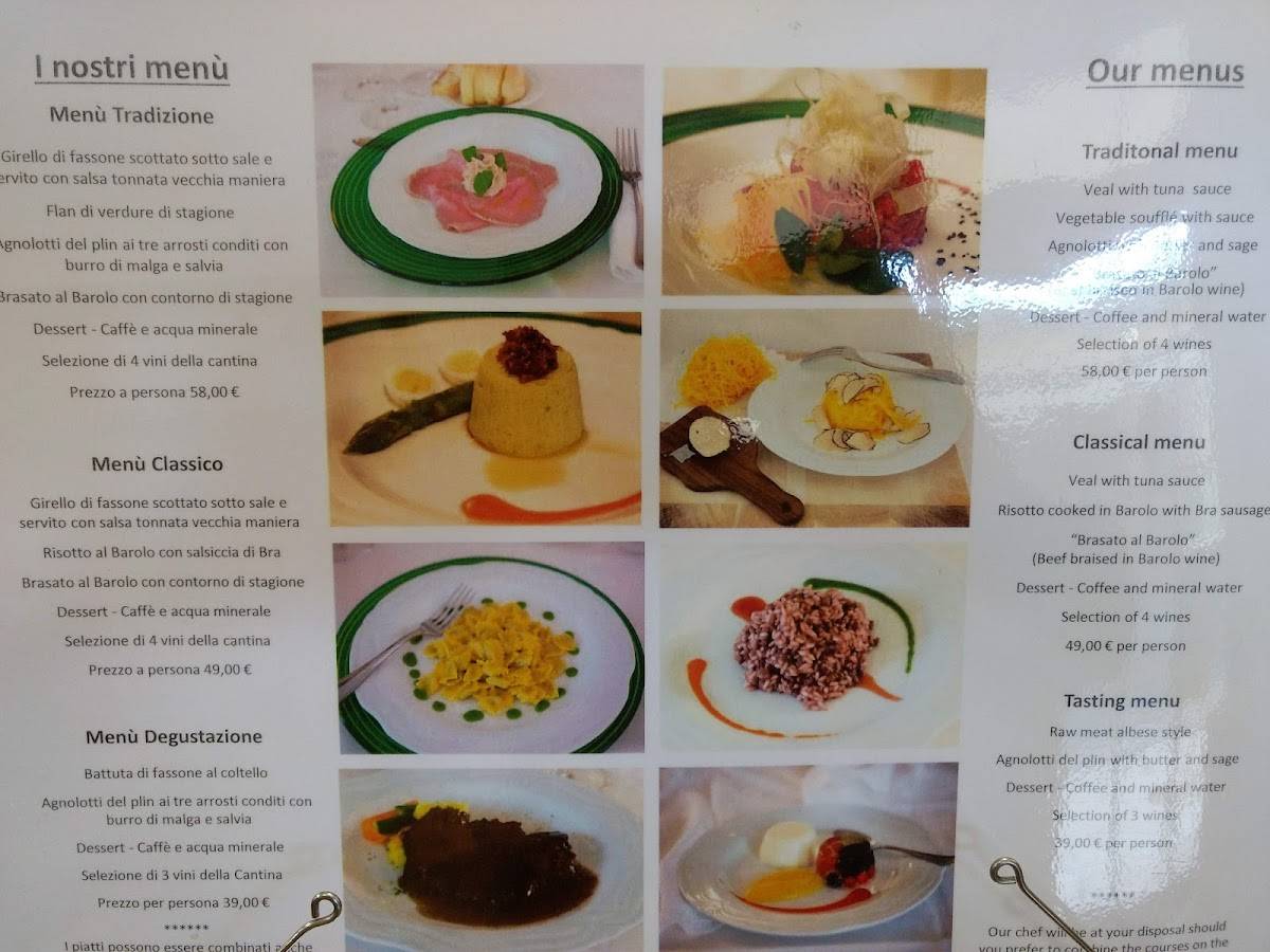 Menu da Ristorante con Camere Il Vigneto di Roddi, Roddi, Località Ravinali