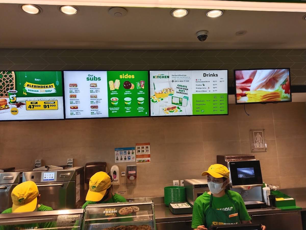 Menu at SUBWAY Terminal 3 Soekarno-Hatta Airport (CGK) restaurant ...