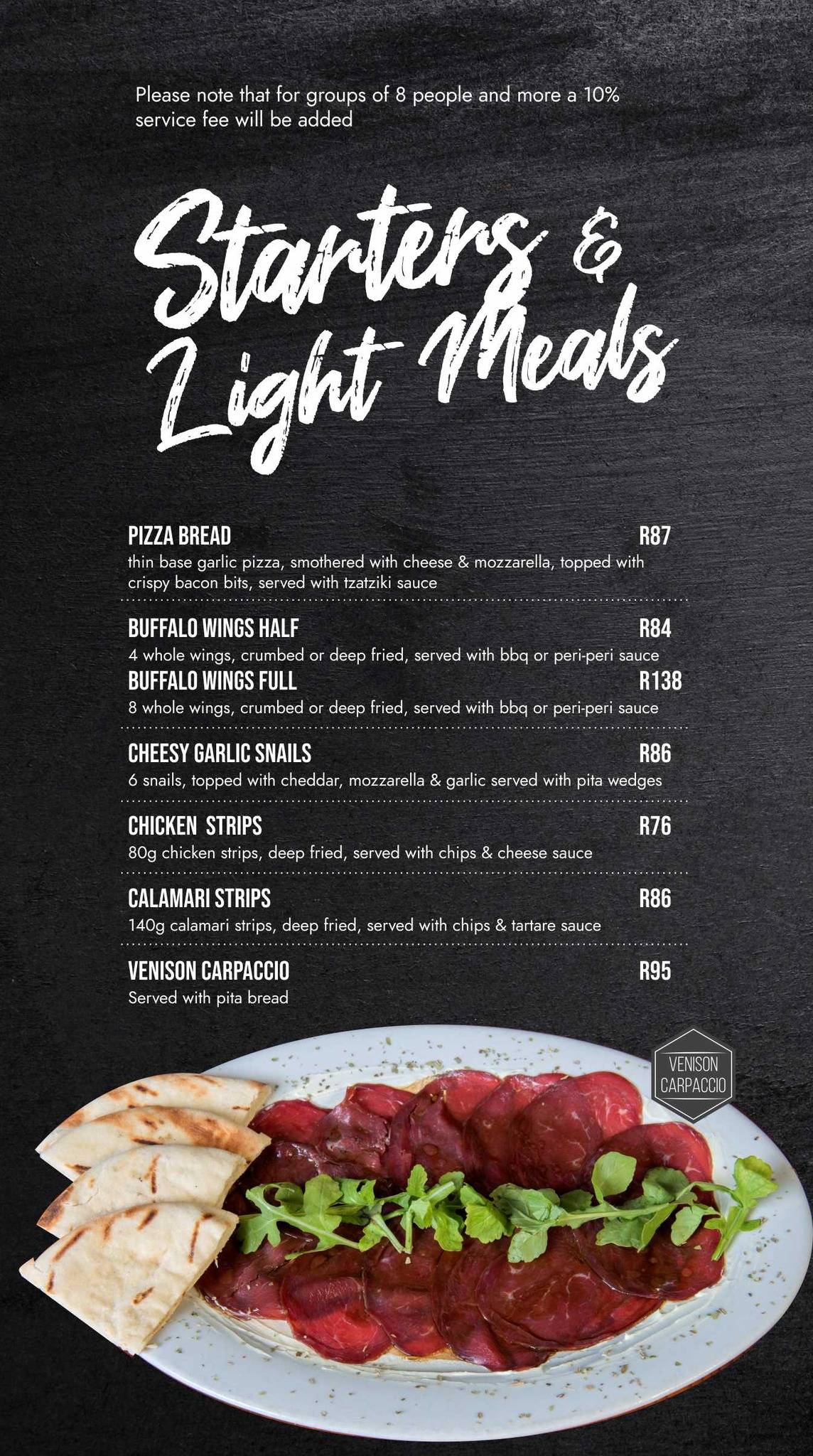 Menu at Saddles Steak Ranch Bottelary restaurant, Cape Town