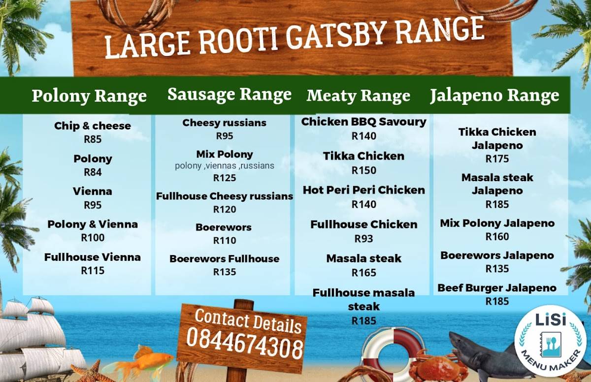 Speisekarte von Shan Inn Rooti Delight Halaal takeaways restaurant ...