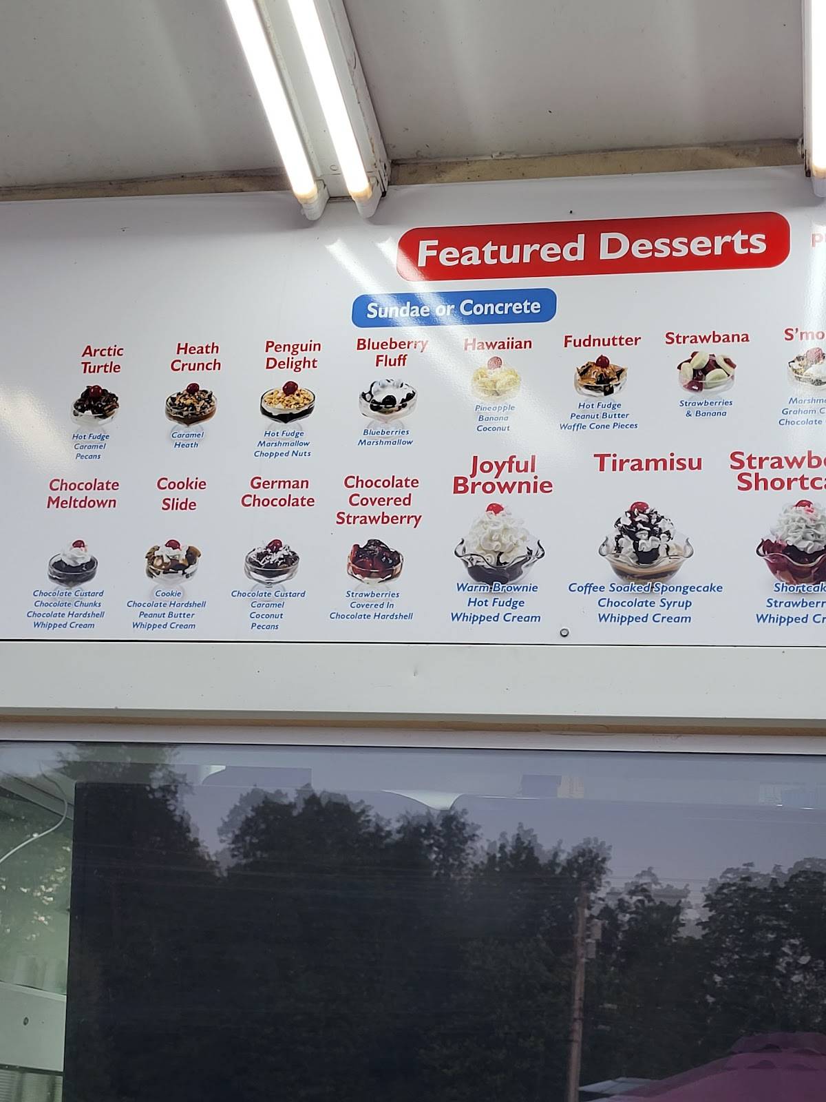 Menu at Shivers Frozen Custard & Coffee restaurant, Godfrey, Godfrey Rd