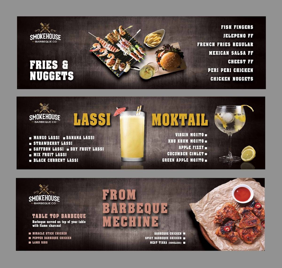 Menu at Smokehouse Barbeque Co., Thalassery
