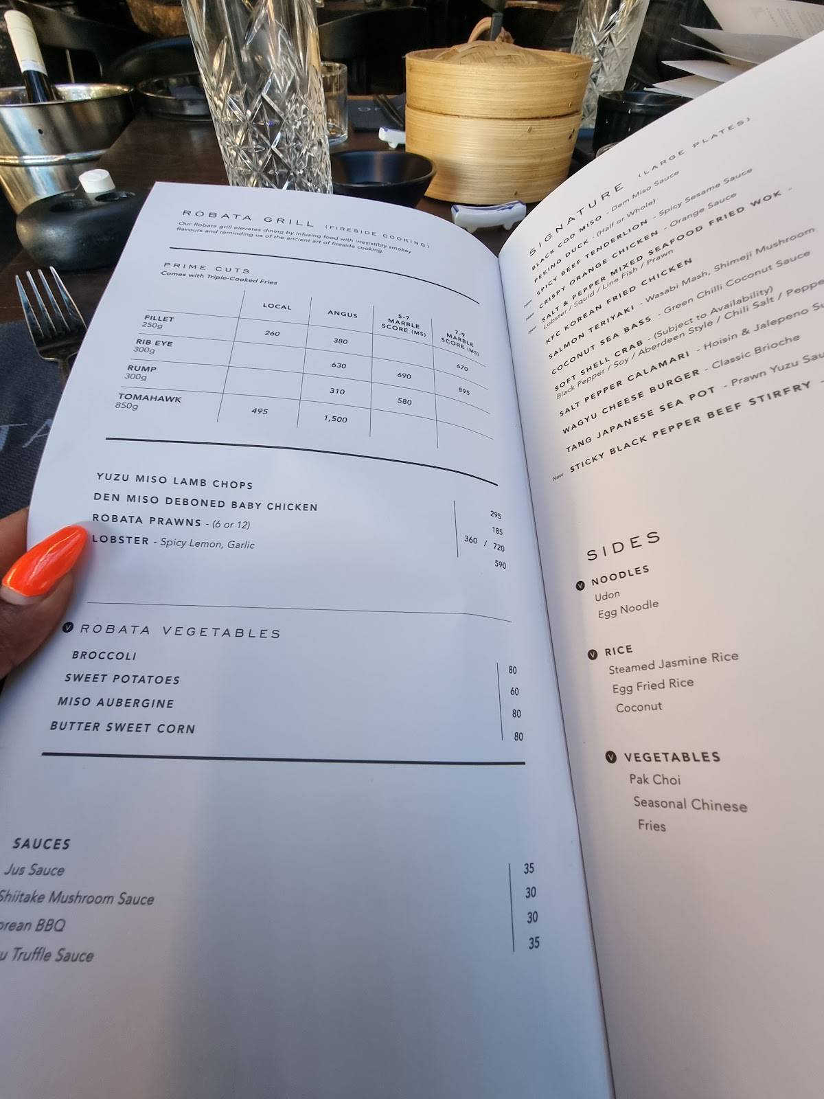 Menu at TANG Asian Luxury Restaurant & Bar, Sandton