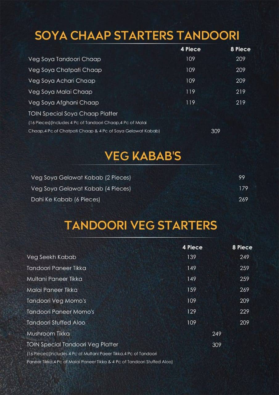 Menu at Taste of India Veg & NonVeg Delicacies, Lucknow, Shop Number 1